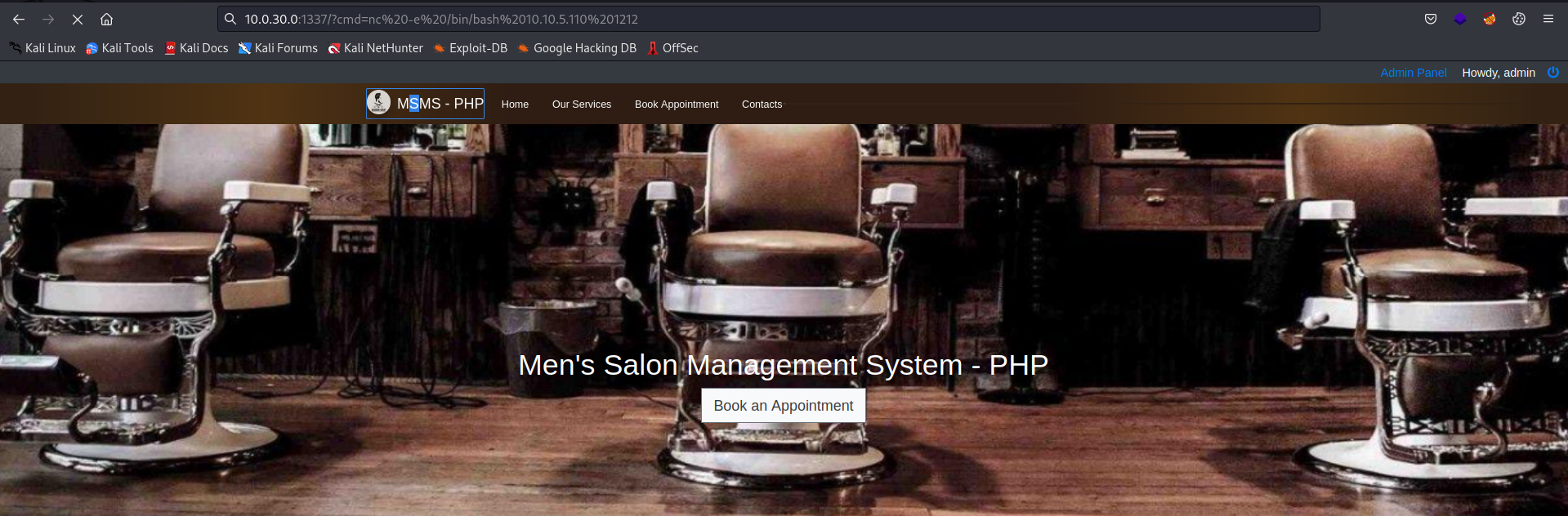 echoCTF - Barberini - SrP3rr1n.io